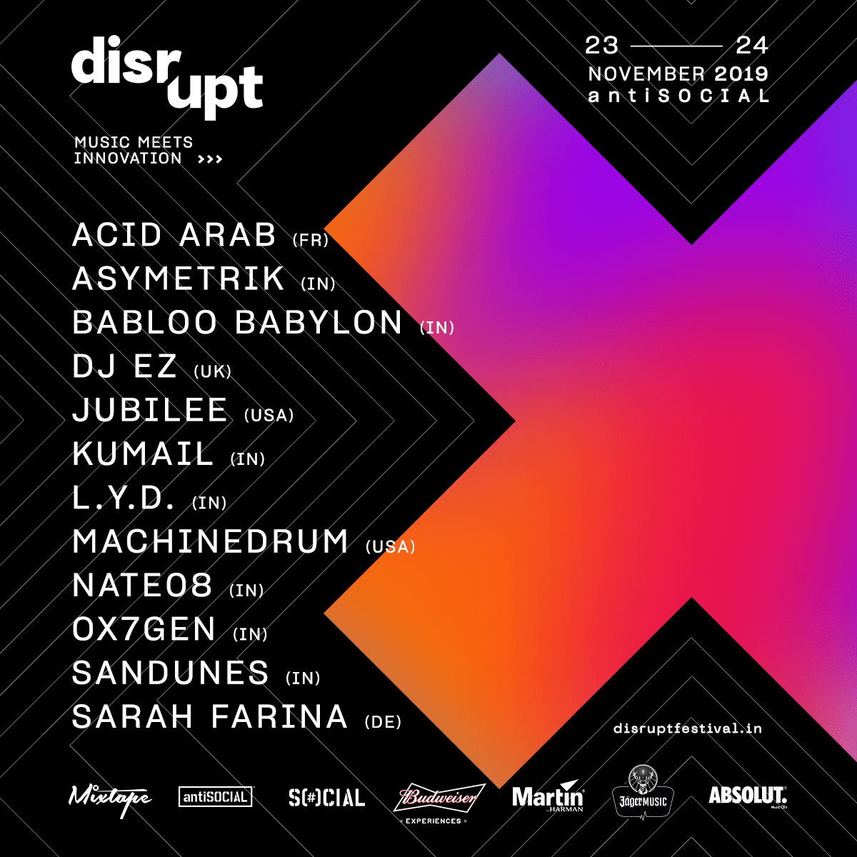 The Ultimate Disrupt Festival Playlist